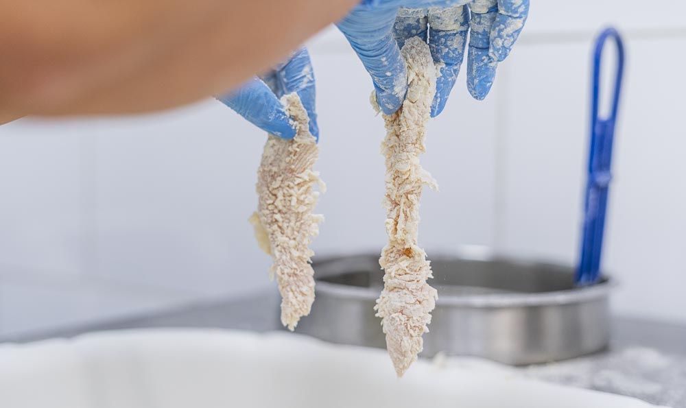 Replace multiple coatings with one universal breading mix